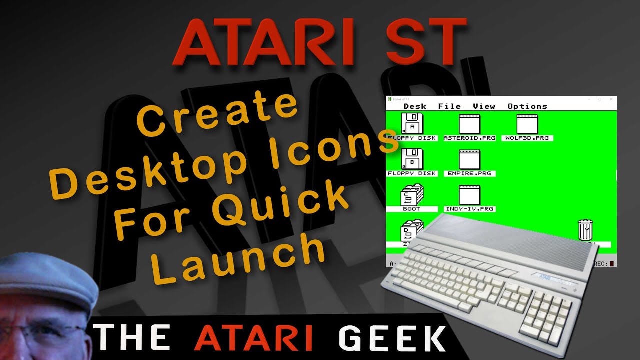 Atari ST - Adding, Customizing Desktop Icons on Your GEM Desktop Atari ST - Adding, Customizing Desktop Icons on Your GEM Desktop