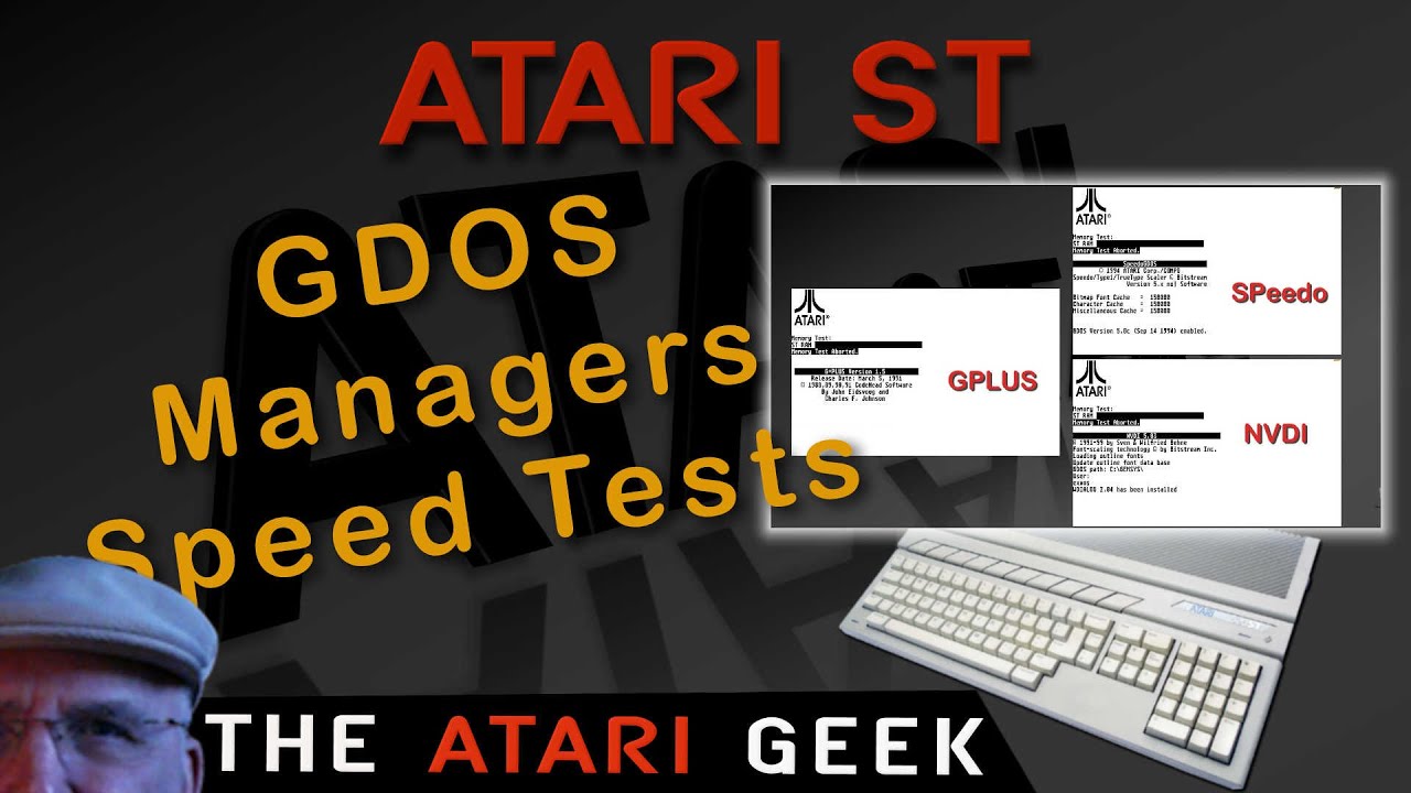 Atari ST GDOS - NVDI vs SPeedo vs GPlus Speed Tests